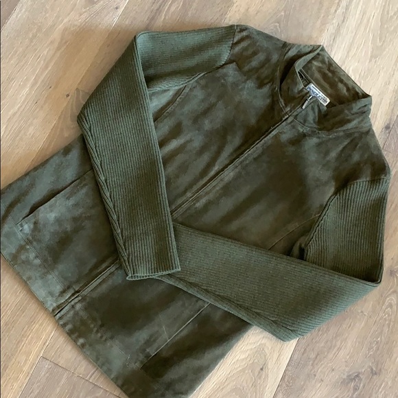 Pendleton | Jackets & Coats | Pendleton Leatherwool Jacket Sweater ...